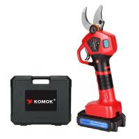 China Cordless Electric Pruner Tree Branch Cutter with 2pcs 2Ah Lithium Batteries 1.57 inch 40mm Cutting Diameter for sale