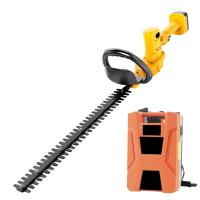 China 24V Lithium battery powered tree planing saw electric hedge trimmer with large battery and charger for sale
