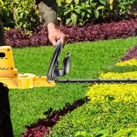 China 24V Lithium battery powered tree planing saw electric hedge trimmer with large battery and charger for sale