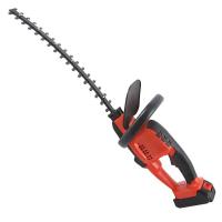 China Cordless Hedge Trimmer Curving Steel Blade Reduced Vibration Battery and Charger Included for sale