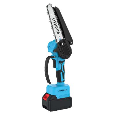 China Cordless Mini Chainsaw 6 Inch, 21V Battery Powered Brushless Motor Handheld High-Speed Electric Saw for Tree Pruning, Wood Cutting - Lightweight & Portable for sale