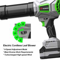 China Electric Leaf Blower with 2 x 3.0Ah Battery and Charger, 6-Speed Control Cordless Portable Dust Cleaner Handheld Blowers 68mm Outlet for Patio Cleaning, Lawn Care, Leaves, Dust for sale