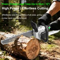 China Wholesale 21V Cordless Chainsaw 12 Inch Manufacturer | 800W Brushless Electric Chainsaw with Smart LED Display, Tool-less Tensioning & 13M/S Speed | B2B Factory Supplier for sale