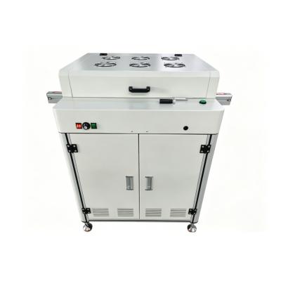 China Flat Belt SMT PCB Conveyor Variable speed control 650mm Width Docking Table Power Supply 100~230V for sale