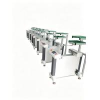 China SMT Buffer Conveyor Green Belt Silver Aluminum Profile SMT Conveyor for sale