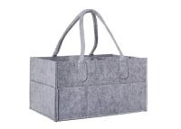 China Mammy Light Grey Multipurpose Felt Nappy Organiser for sale