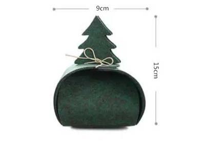 China 9*9*15 Cm Christmas Tree Boots , Anti - Seismic Eco Felt Gift Box for sale