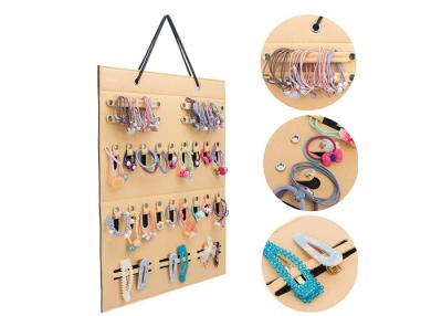 China Double Layer Hair Clips 40*50cm Felt Wall Organizer for sale
