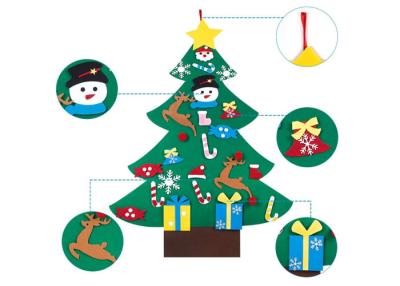 China 3ft Diy Felt Christmas Tree With 26 Pcs Ornaments Wall Decor for sale