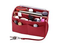 China 3mm Foldable Organizer Insert EN71 Felt Handbag With Zipper for sale