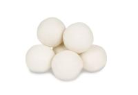China 8cm Natural Fabric Softener Felted Wool Dryer Balls for sale