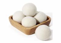 China 6.5cm 7cm Simple Natural Wool Dryer Balls For Laundry for sale