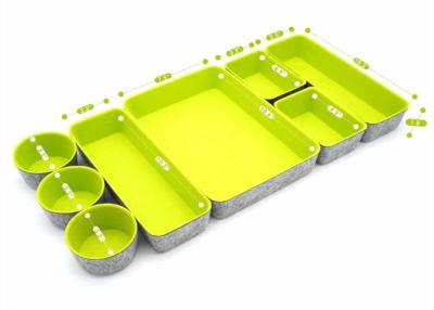 China 5mm 6 Colors Desk EN71 Felt Storage Bin For Jewelry Organizer for sale