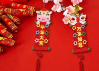 China 40*10cm Felt Holiday Decorations With Dragon And Ox Design for sale