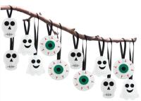 China 8*8cm 12pcs Handmade Felt Ornaments For Halloween Decorations Party for sale