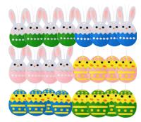 China Hanging Egg Bunny Home Decoration 1mm Felt Easter Ornaments 6*8cm for sale