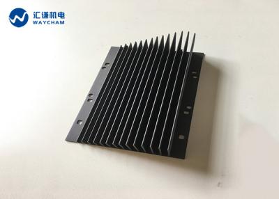 China Micro Machining 6063T5 Aluminium Cooling Fins Anodized Heat Sink for sale