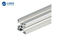 China Silver Anodized 6063T5 T Slot Aluminum Profile 6m Length Modular Extrusion for Conveyor for sale