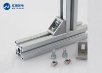 China Anodized 6463-T5 6061-T6 T Slot Aluminum Angle Connector 60x60mm for sale