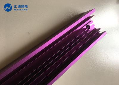 China Purple anodized custom cnc aluminum parts for sale