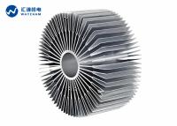 China OD200mm Round Extruded Aluminum Heatsink for LED Light 0.05mm Tolerance for sale