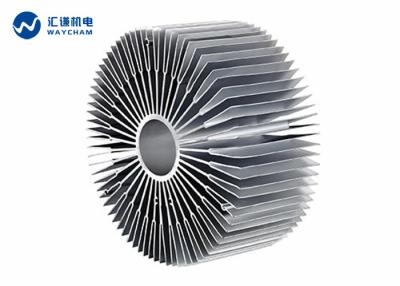 China OD200mm Round Extruded Aluminum Heatsink for LED Light 0.05mm Tolerance for sale