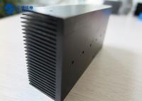 China Black Powder Coated 6063 T5 Extruded Aluminum Heat Sink for Power Transformer 5.8m Length for sale