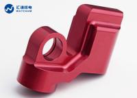 China Red Anodized CNC Precision Machining Tube with Threads 10-16HW Die Casting Parts for sale