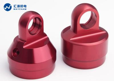 China Red Anodized CNC Precision Machining Tube with Threads 10-16HW Die Casting Parts for sale