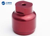 China Red Anodized CNC Precision Machining Tube with Threads 10-16HW Die Casting Parts for sale