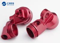 China Red Anodized CNC Precision Machining Tube with Threads 10-16HW Die Casting Parts for sale