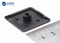 China Black 30MM*30MM T Slot Accessories ABS Square Plastic End Cap for sale