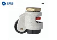 China Heavy Duty Swivel Footmaster Caster Wheel 63mm Nylon Leveling Castor M12 Thread for sale