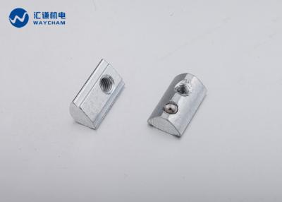 China Steel T Slot Nut M4 M5 M6 Zinc Blue 8mm Spring Loaded Ball Fasteners for Aluminum Profile for sale