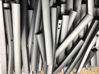 China Grey Anodized Sandblasted CNC Milling 6063 Aluminum Tube with Precision Holes 0.05mm Tolerance for sale