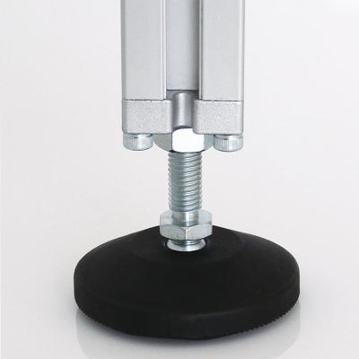 China Skid Resistance Swivel Metal Leveling Feet M10x25 Steel Rubber DIN GB Standard for sale