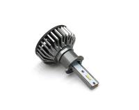 China Aluminum CNC Machined Car LED Headlight Bulbs H7 18W 4000lm 6000K Canbus for sale