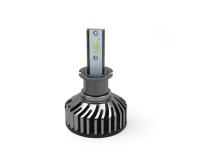 China Aluminum CNC Machined Car LED Headlight Bulbs H7 18W 4000lm 6000K Canbus for sale