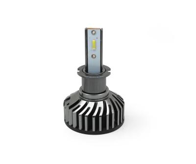China Aluminum CNC Machined Car LED Headlight Bulbs H7 18W 4000lm 6000K Canbus for sale