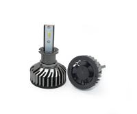 China Aluminum CNC Machined Car LED Headlight Bulbs H7 18W 4000lm 6000K Canbus for sale