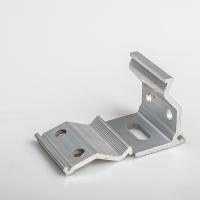 China 6005 T5 Aluminum Solar Panel Clamps 30-50mm Thin Film Anodized PV Mounting Brackets for sale