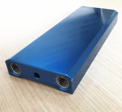 China Custom CNC Blue Anodized Aluminum Parts 0.8mm-10mm Extrusion Profile ISO9001 for sale