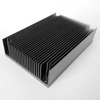 China Black Powder Coated AL 6063 T5 Aluminum Heat Sink 110mm Width Precision Machined for sale