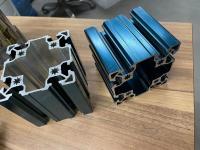 China 100x100 Aluminum Extrusion Profile 10.756kg/m CNC Machined for Automobile Production Line Fence for sale