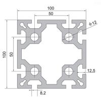 China 100 Series 8.2mm T Slot Aluminium Extrusion Profile 12.0 kg/m Heavy Duty Building Blocks for sale