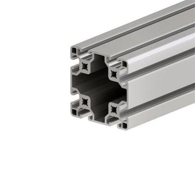 China 80 Series T Slot Aluminum Extrusion 2.2mm Wall Thickness 80x80mm for Safety Guards for sale