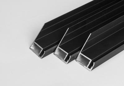 China Anodized Black 6063-T5 Aluminium Solar Panel Frame Temper T3-T8 for sale