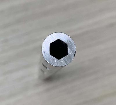 China Aluminum Pipe with Hole 6063-T5 CNC Machining Hexagonal Section 1m-12m Length for sale