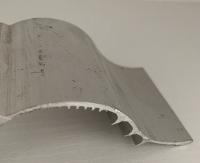 China Arch Bridge Shape CNC Machining Aluminum Profile 6063-T5 Multiple Grooves for sale