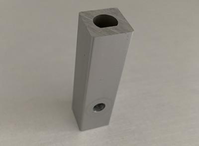China 6063 T5 Square Column with Oval Hole CNC Machining Aluminum Profile 30,000 Tons Annual Output for sale